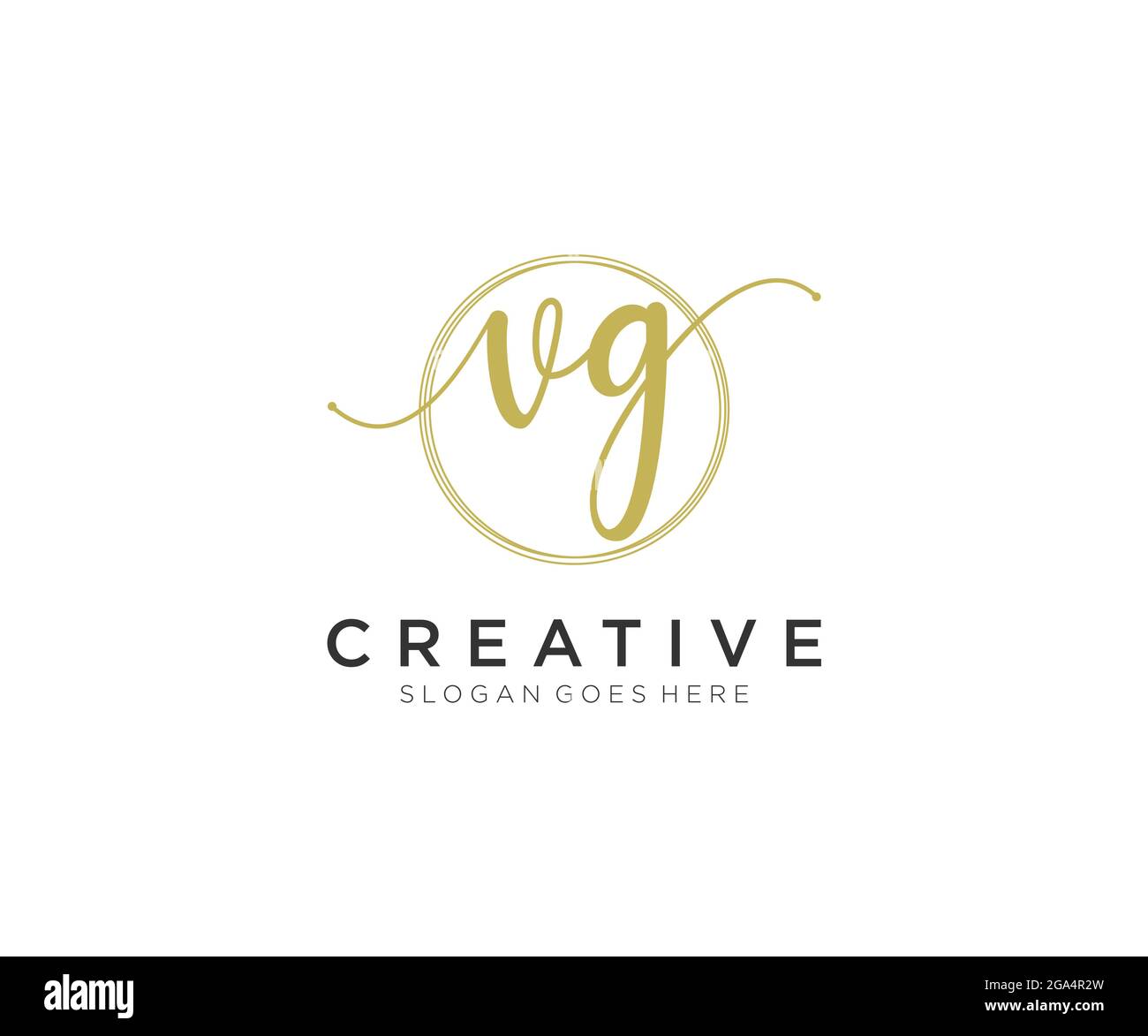 Vg initials logo hi-res stock photography and images - Alamy