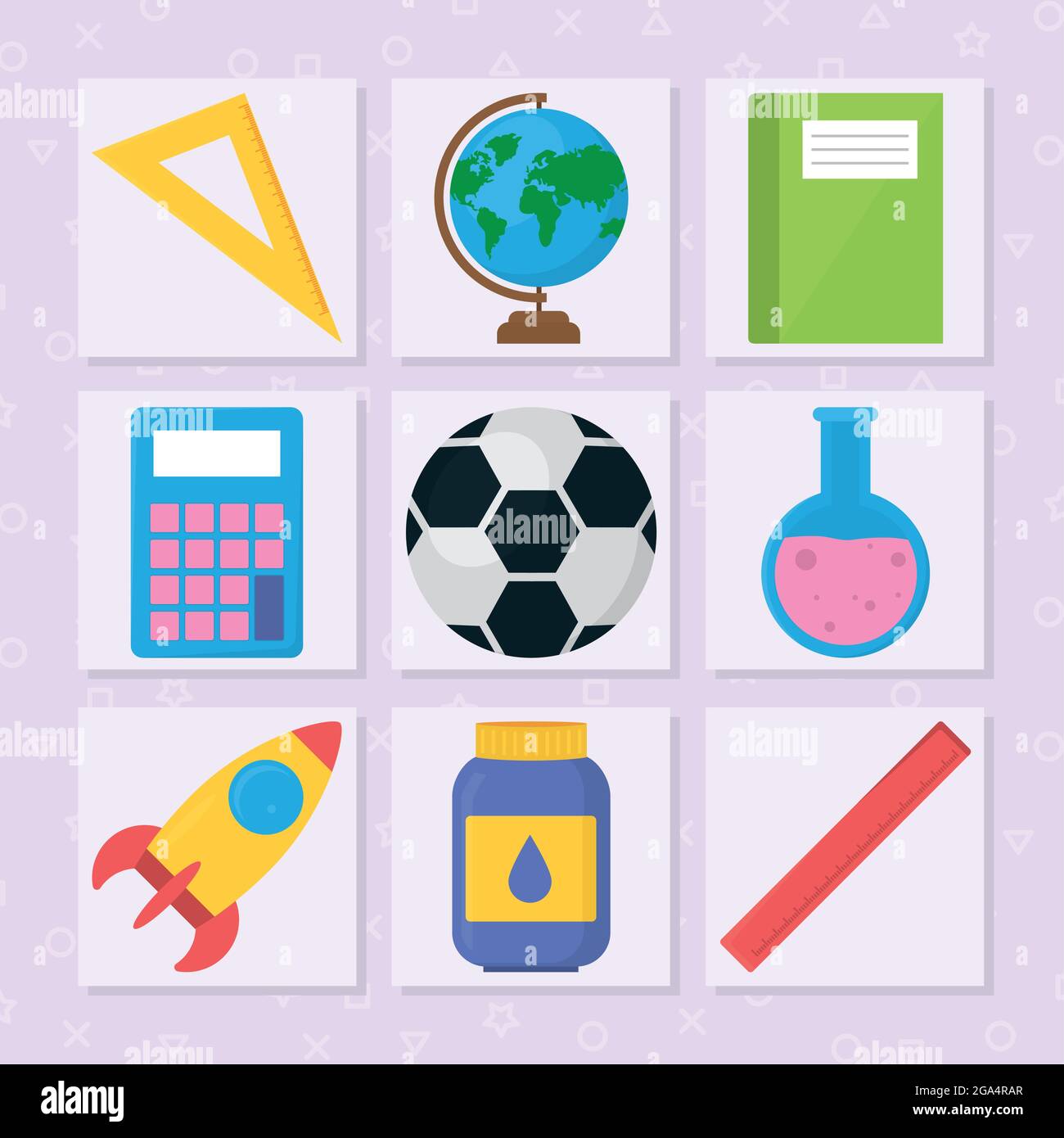 back to school icon set Stock Vector Image & Art - Alamy
