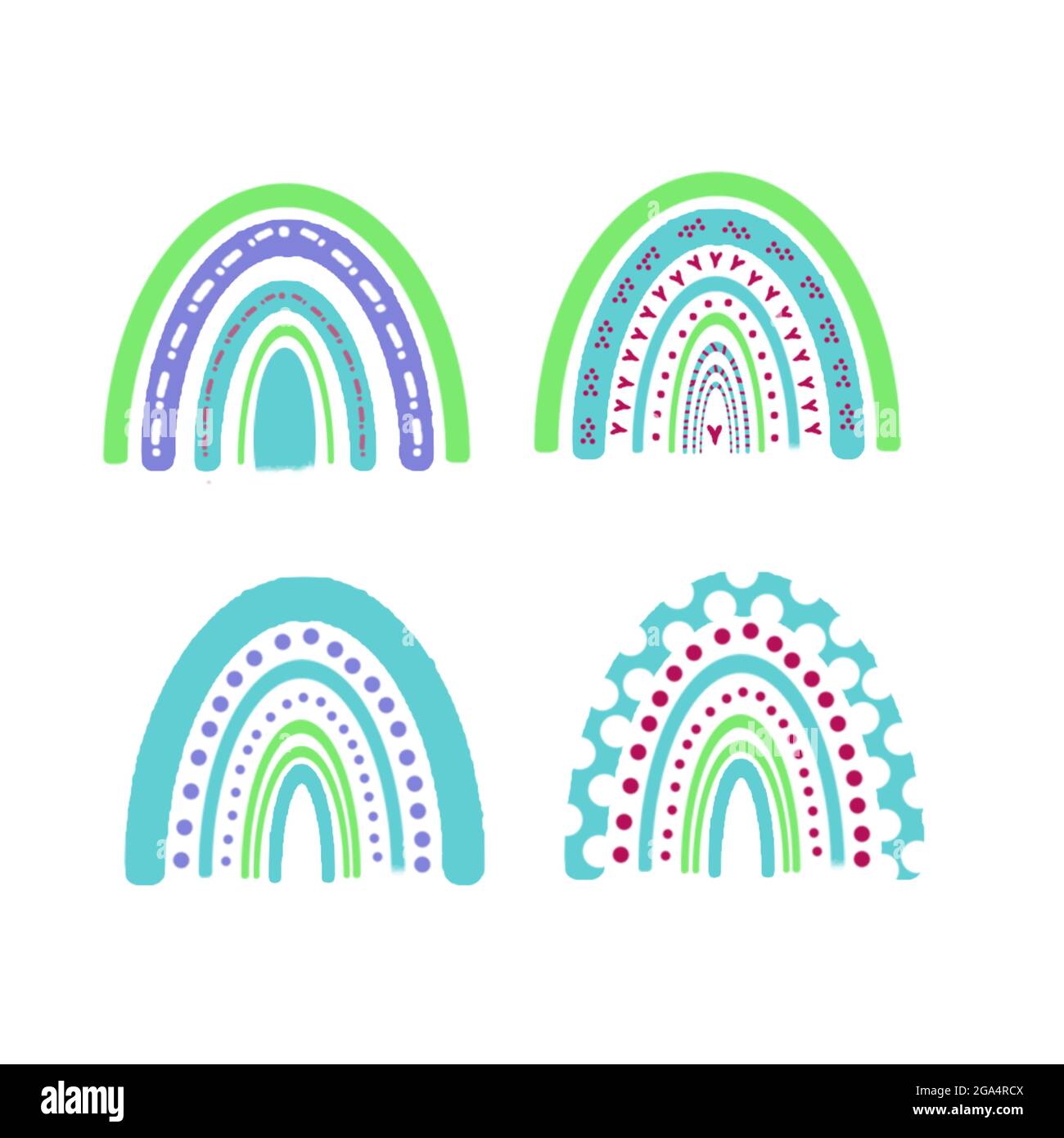 Rainbow vector drawing Stock Vector Images - Alamy