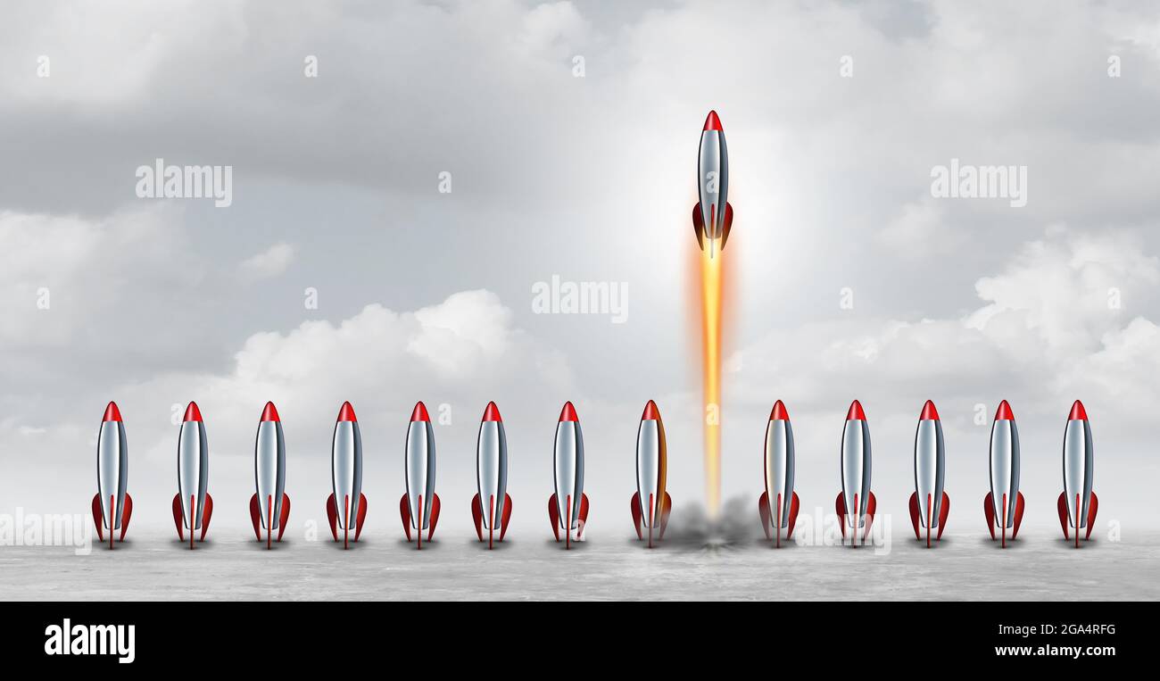 Concept of success leader as a risk taker business idea launching ...