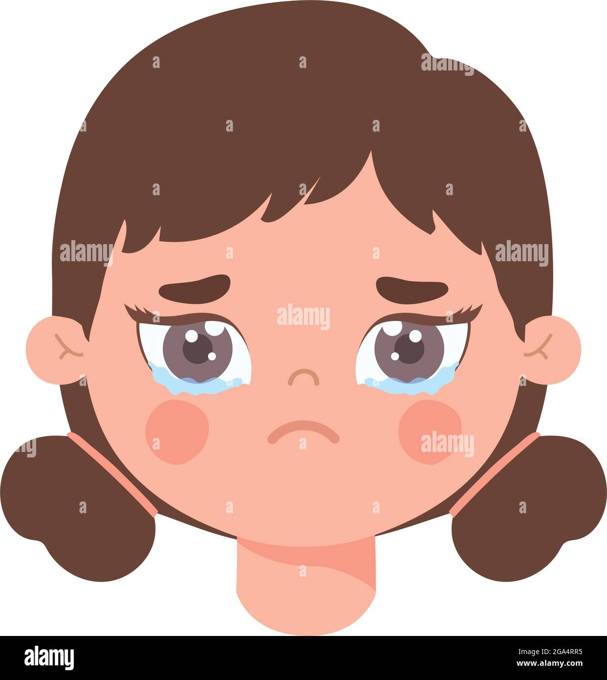 sad young lady Stock Vector Image & Art - Alamy