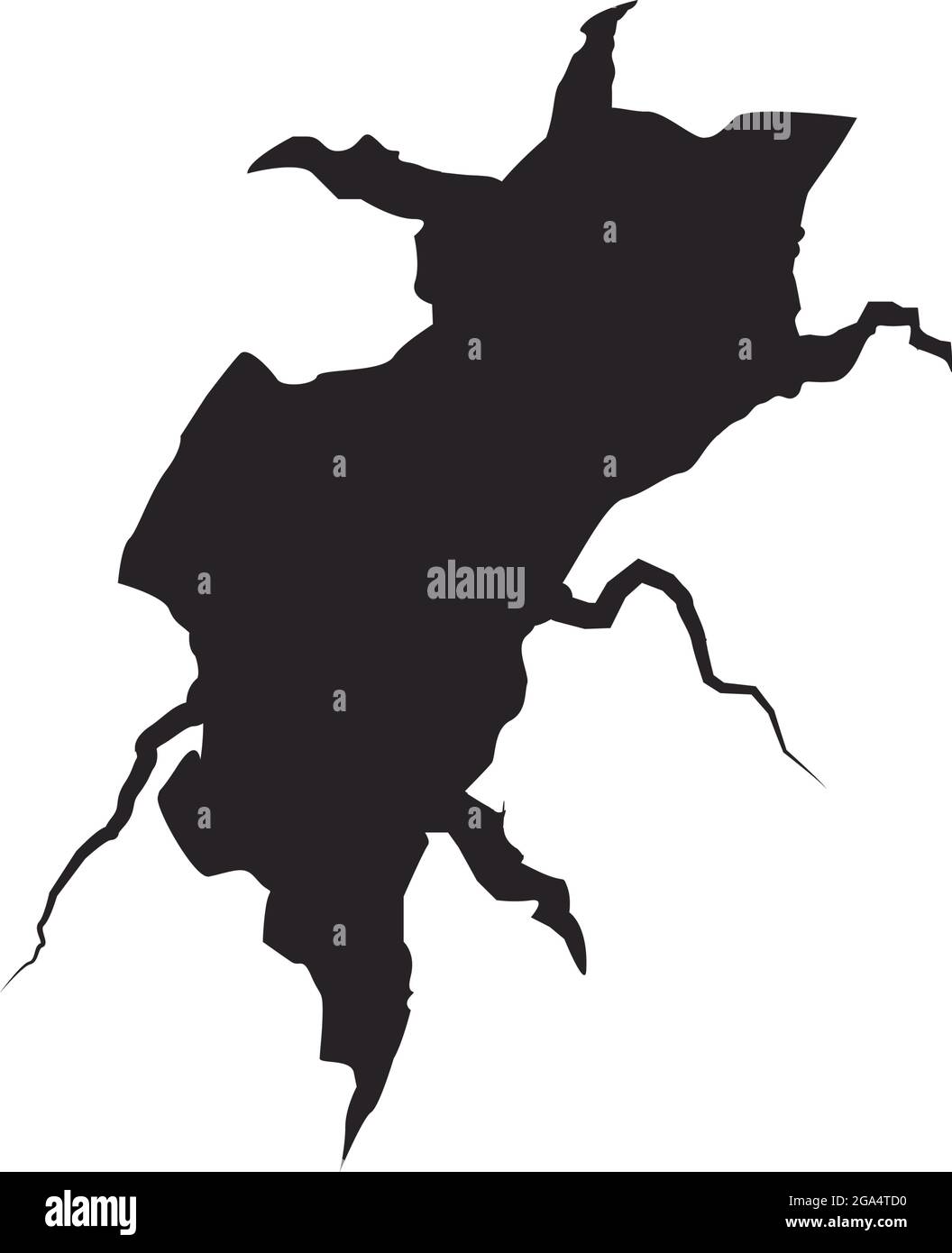 Cracked weathered concrete texture Cut Out Stock Images & Pictures - Alamy