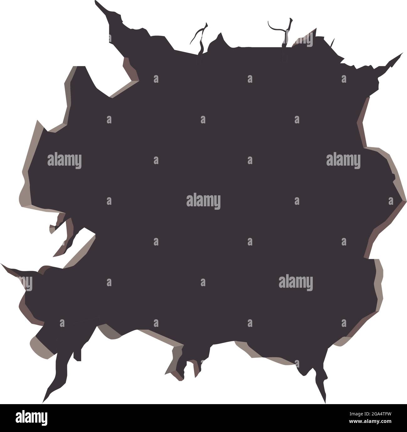 Broken on cement wall Stock Vector Images - Alamy