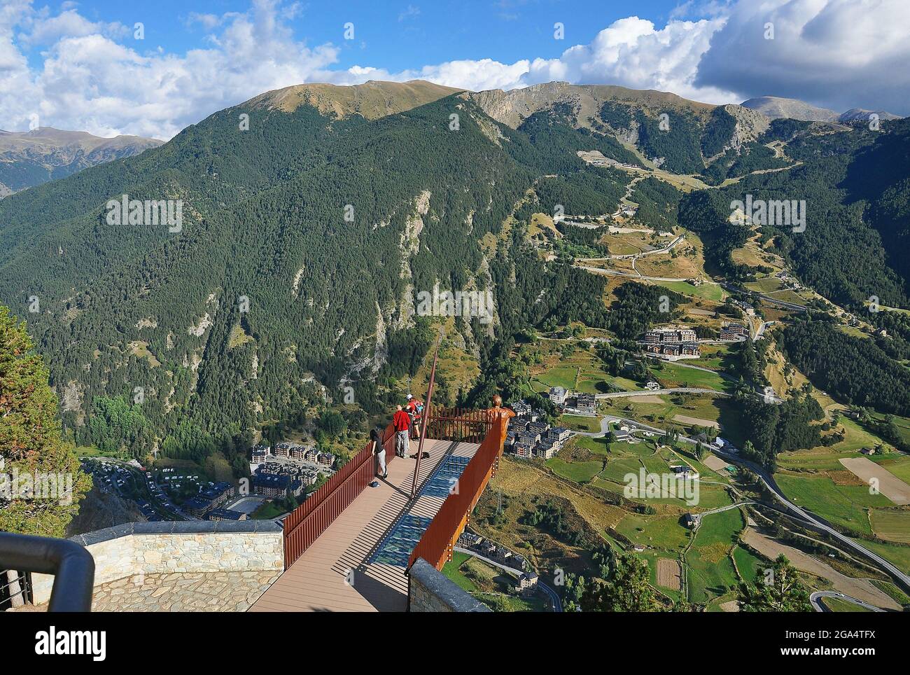 Roc de Quer viewpoint next to the sculpture of Miguel Angel González in ...