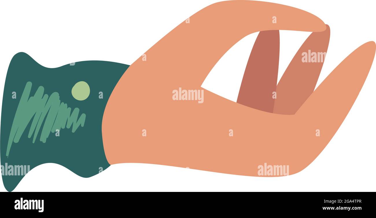 human hand on white background Stock Vector Image & Art - Alamy