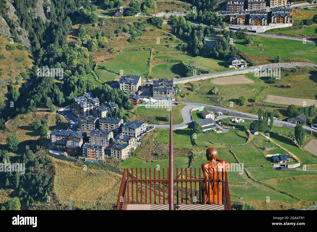 Roc de Quer viewpoint next to the sculpture of Miguel Angel González in ...