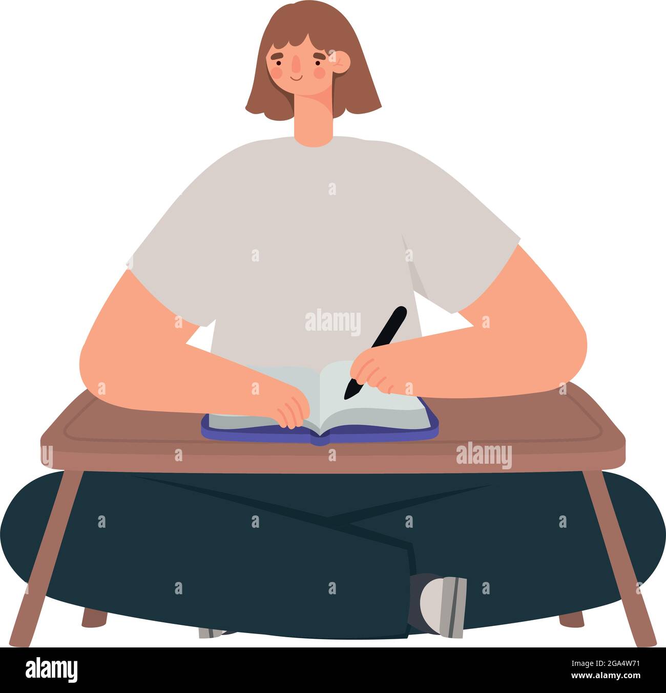 woman writing design Stock Vector Image & Art - Alamy