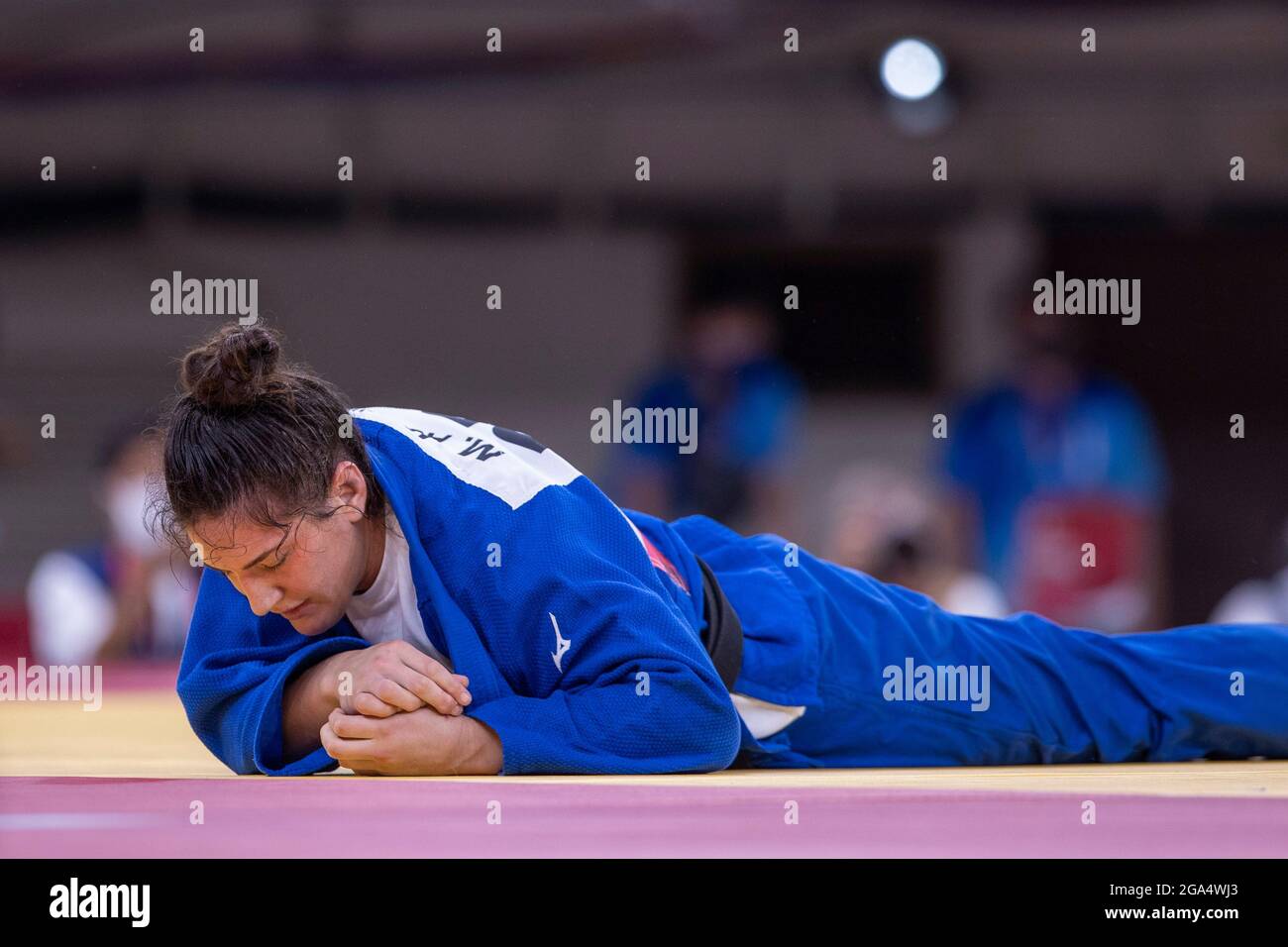 TÓQUIO, TO - 29.07.2021: TOKYO 2020 Olympics TOKYO - The Brazilian, Mayra Aguiar after losing ...