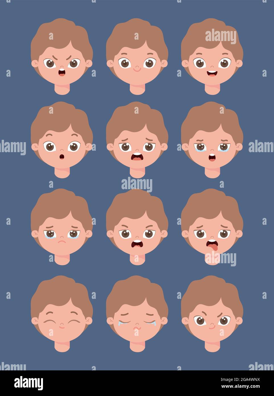 young male emotions Stock Vector Image & Art - Alamy