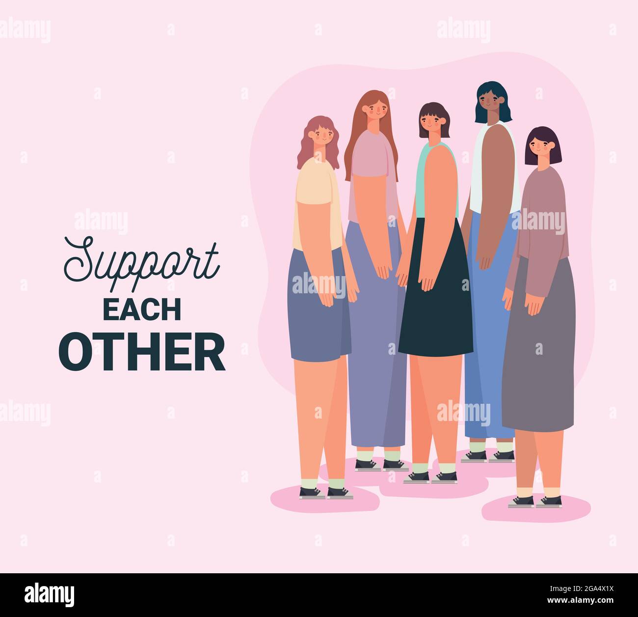 pretty support poster Stock Vector Image & Art - Alamy