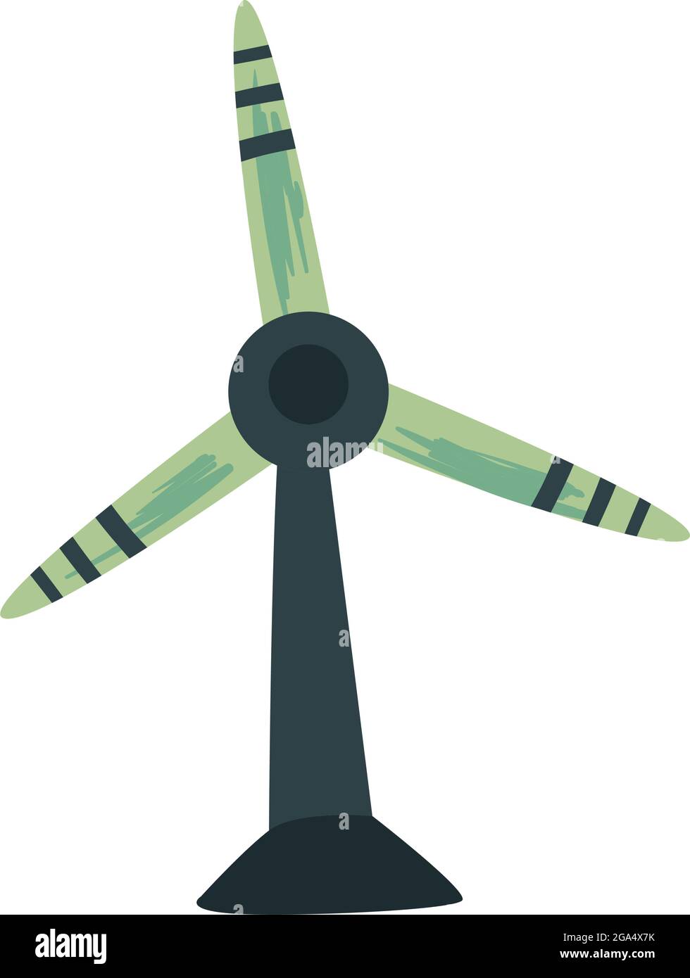 Wind Mill On White Background Stock Vector Image Art Alamy