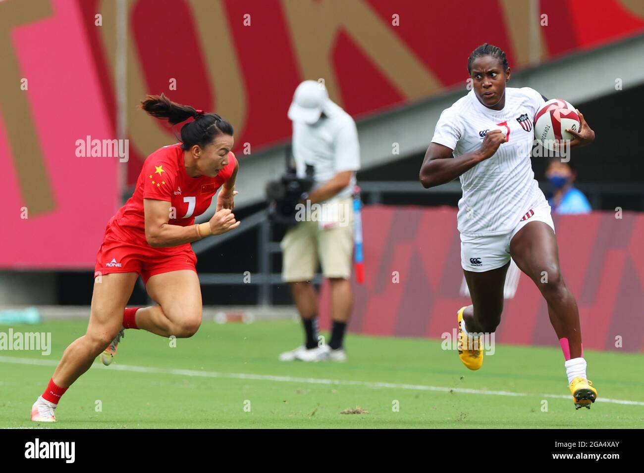 Tokyo, Japan. 29th July, 2021. (L-R) CHEN Keyi (CHN), Naya TAPPER (USA ...