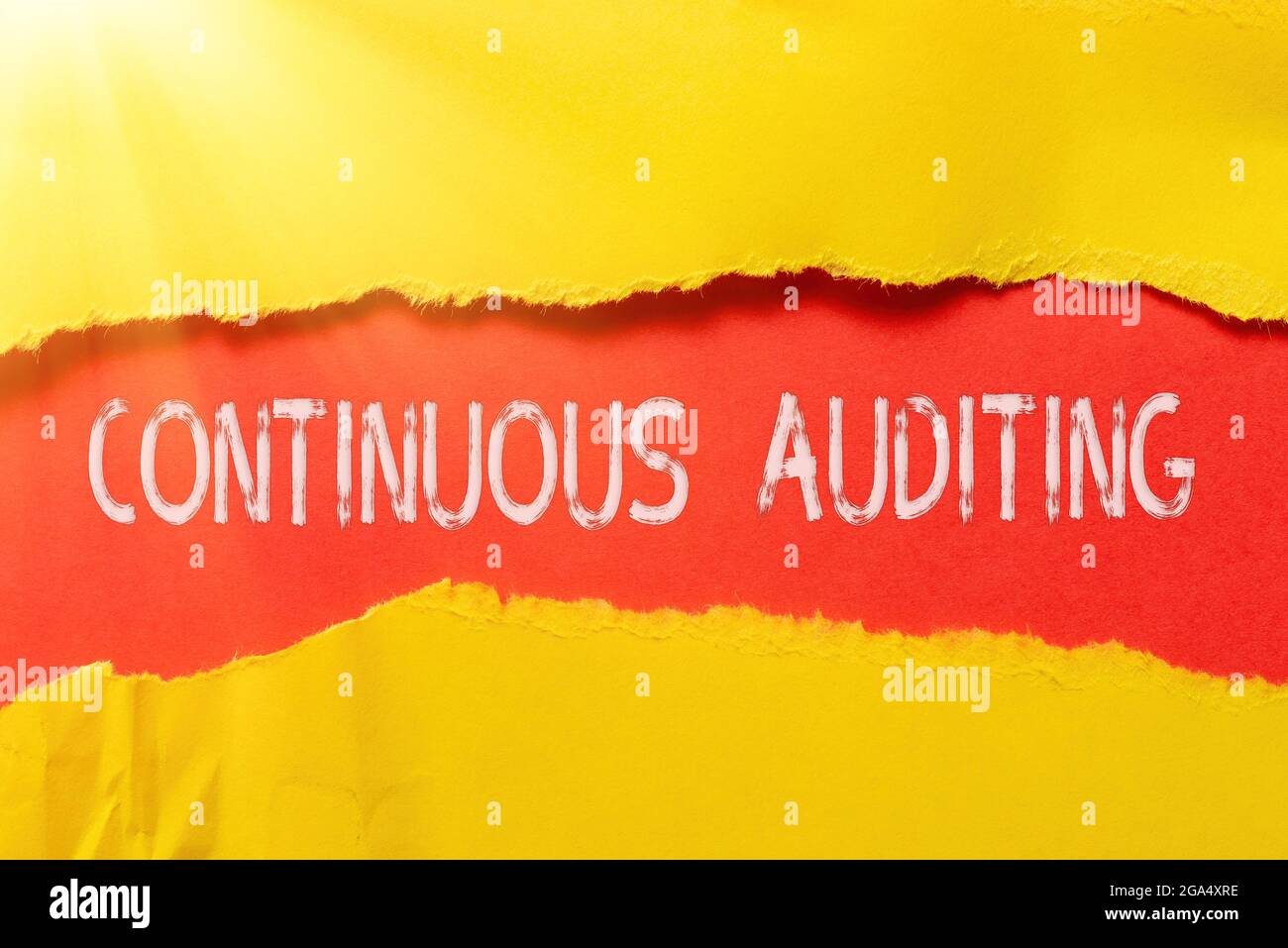 Conceptual display Continuous Auditing. Business concept Internal ...