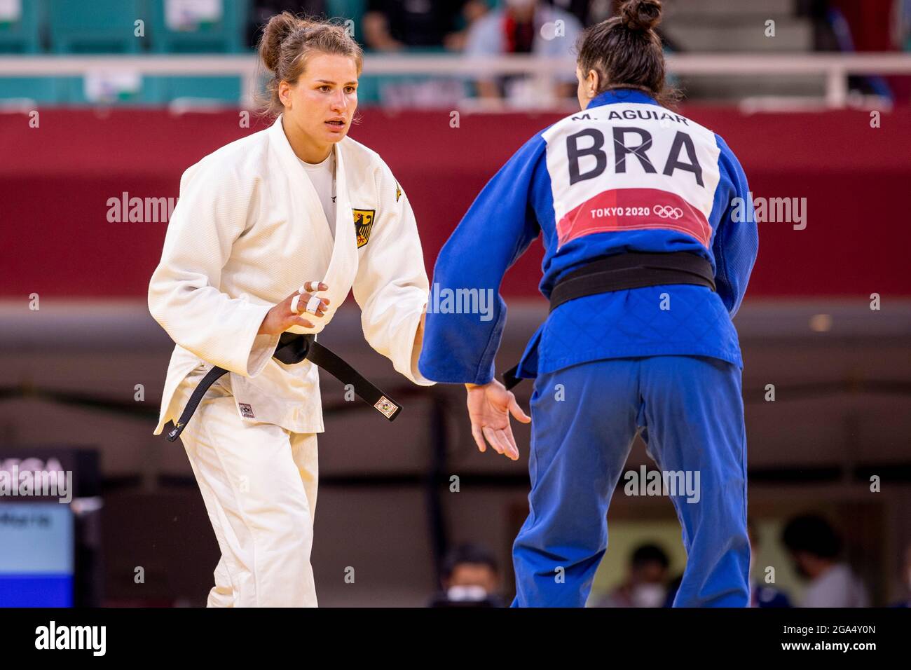 TÓQUIO, TO - 29.07.2021: TOKYO 2020 Olympics TOKYO - The Brazilian, Mayra Aguiar lost the fourth ...