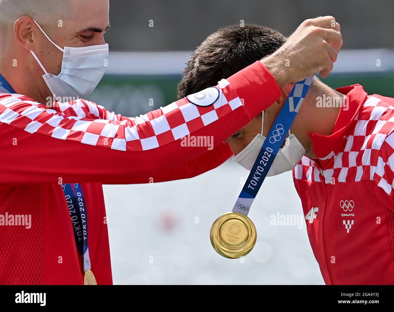 (210729) -- TOKYO, July 29, 2021 (Xinhua) -- Martin Sinkovic and Valent ...