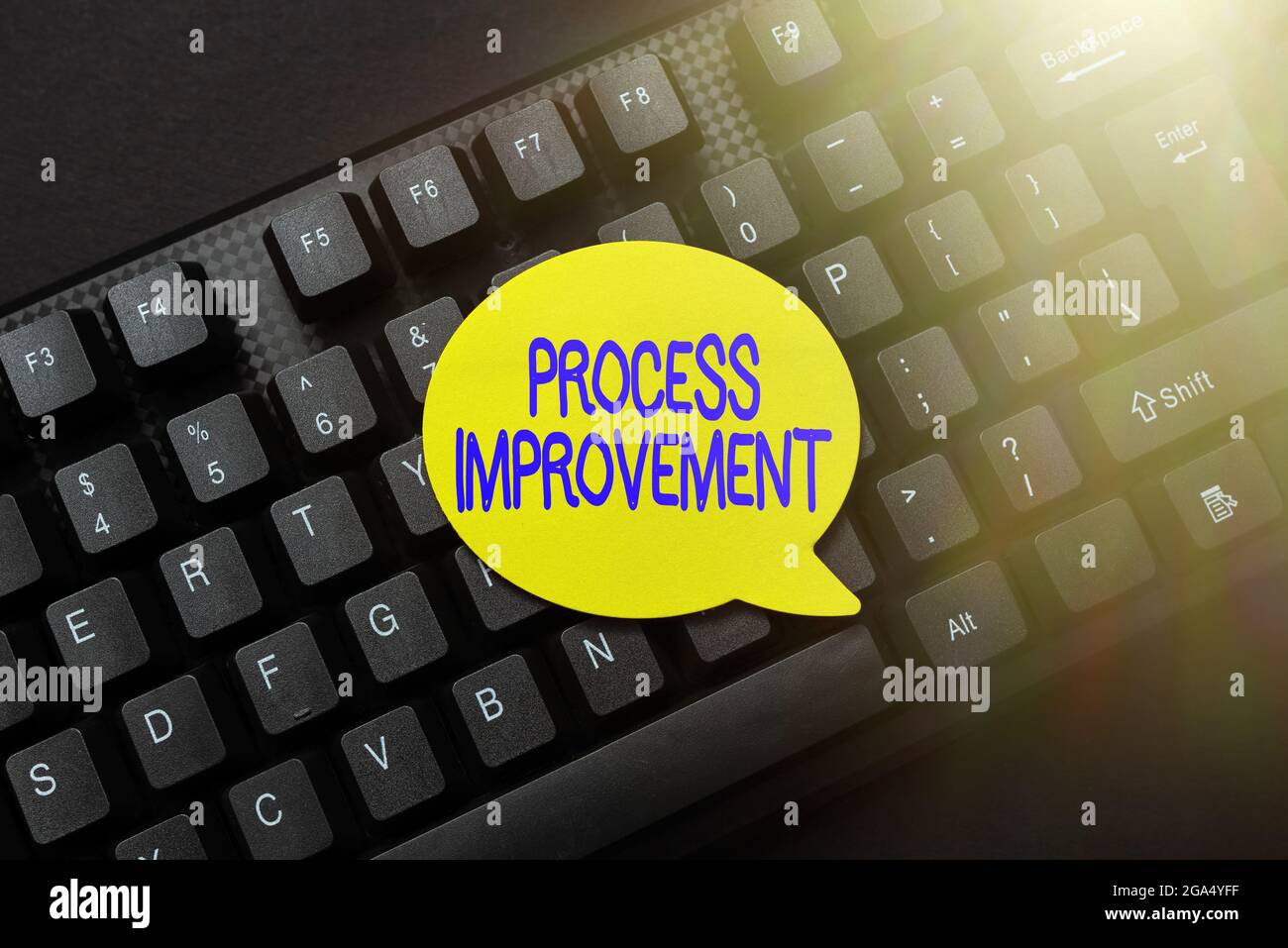 Handwriting text Process Improvement. Concept meaning ongoing effort to ...