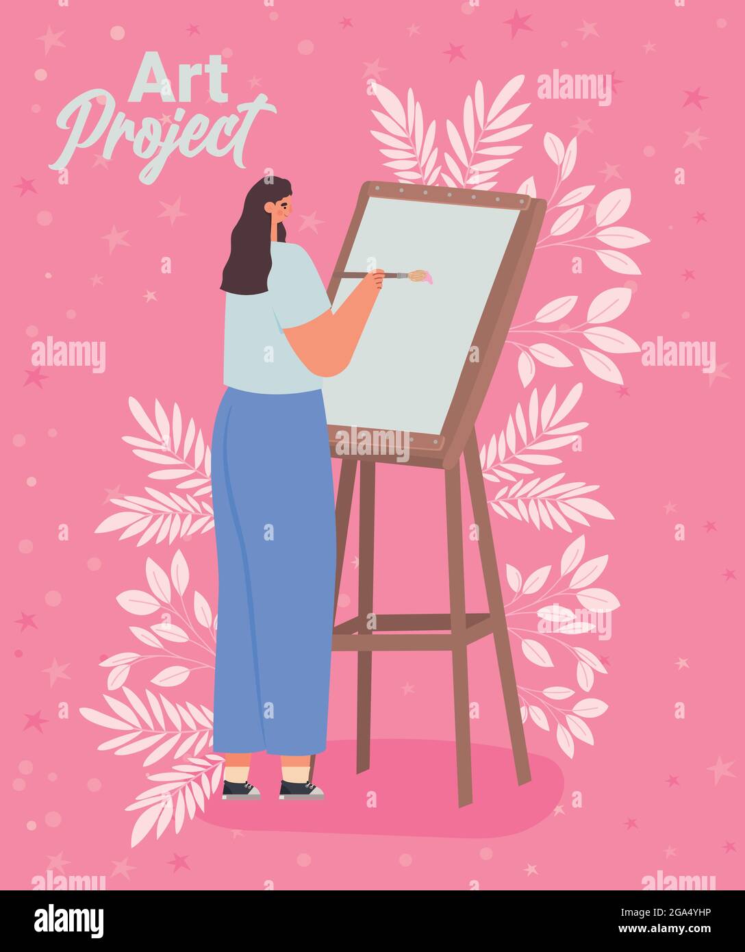 illustration of art project Stock Vector Image & Art - Alamy