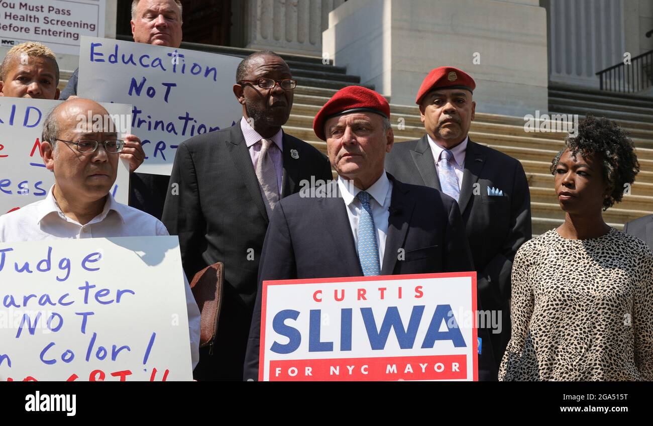 52 Chambers Street, New York, USA, July 27, 2021 -Republican mayoral ...