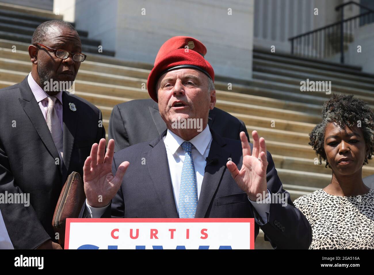 52 Chambers Street, New York, USA, July 27, 2021 -Republican mayoral ...