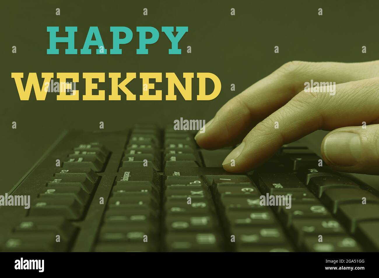 Sign displaying Happy Weekend. Business concept Cheerful rest day Time ...