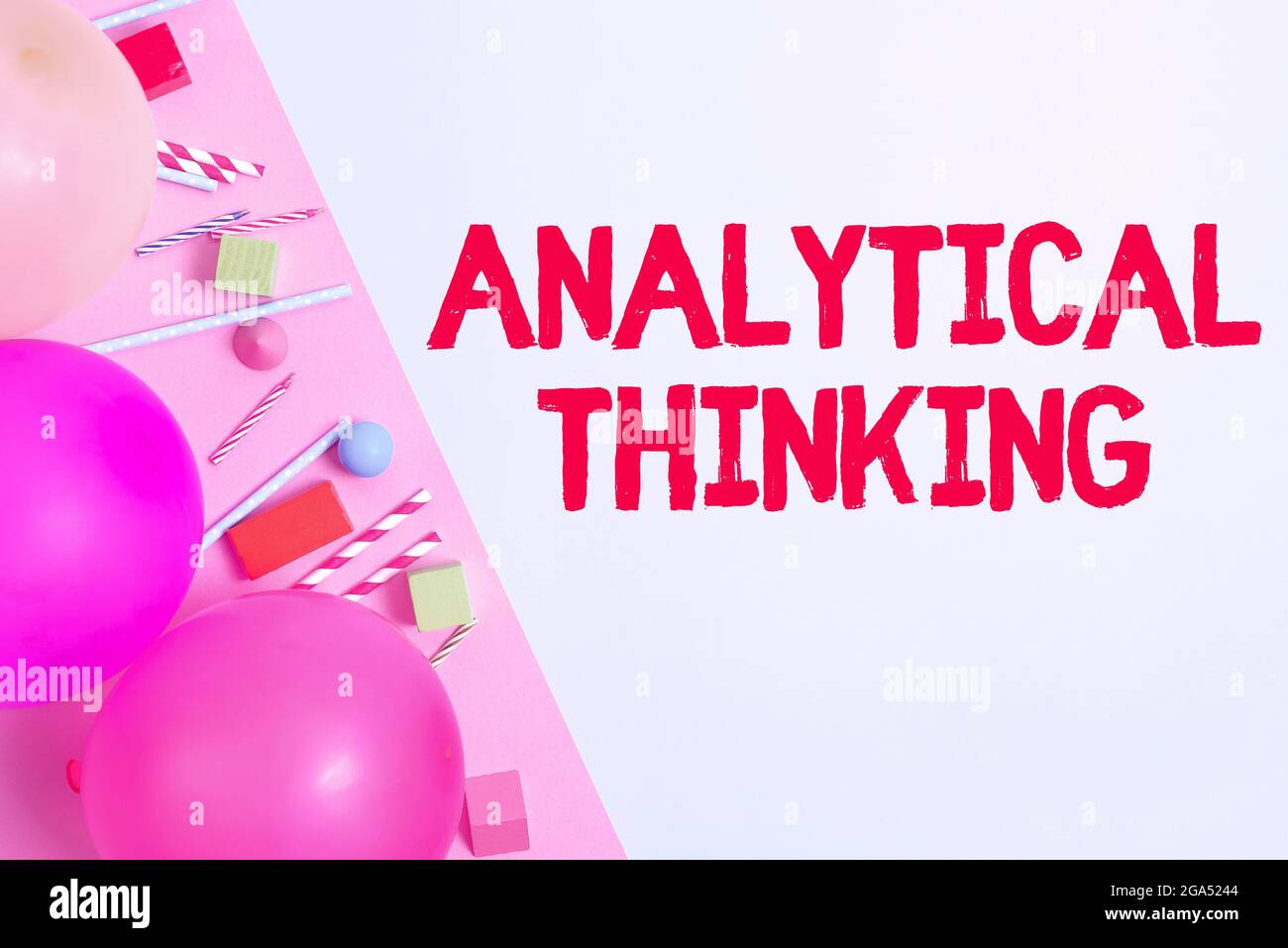 Sign displaying Analytical Thinking. Business idea break down complex ...