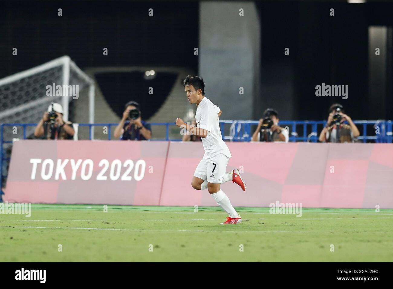 Yokohama, Japan. 28th July, 2021. Takefusa Kubo (JPN) Football/Soccer ...