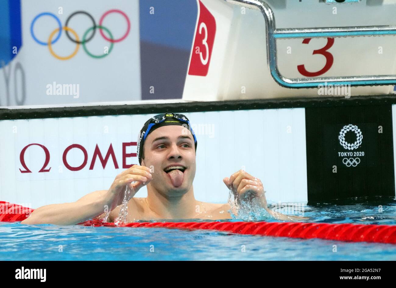 Arno Kamminga (NED) silver medalist on men's 200 meter breaststroke ...