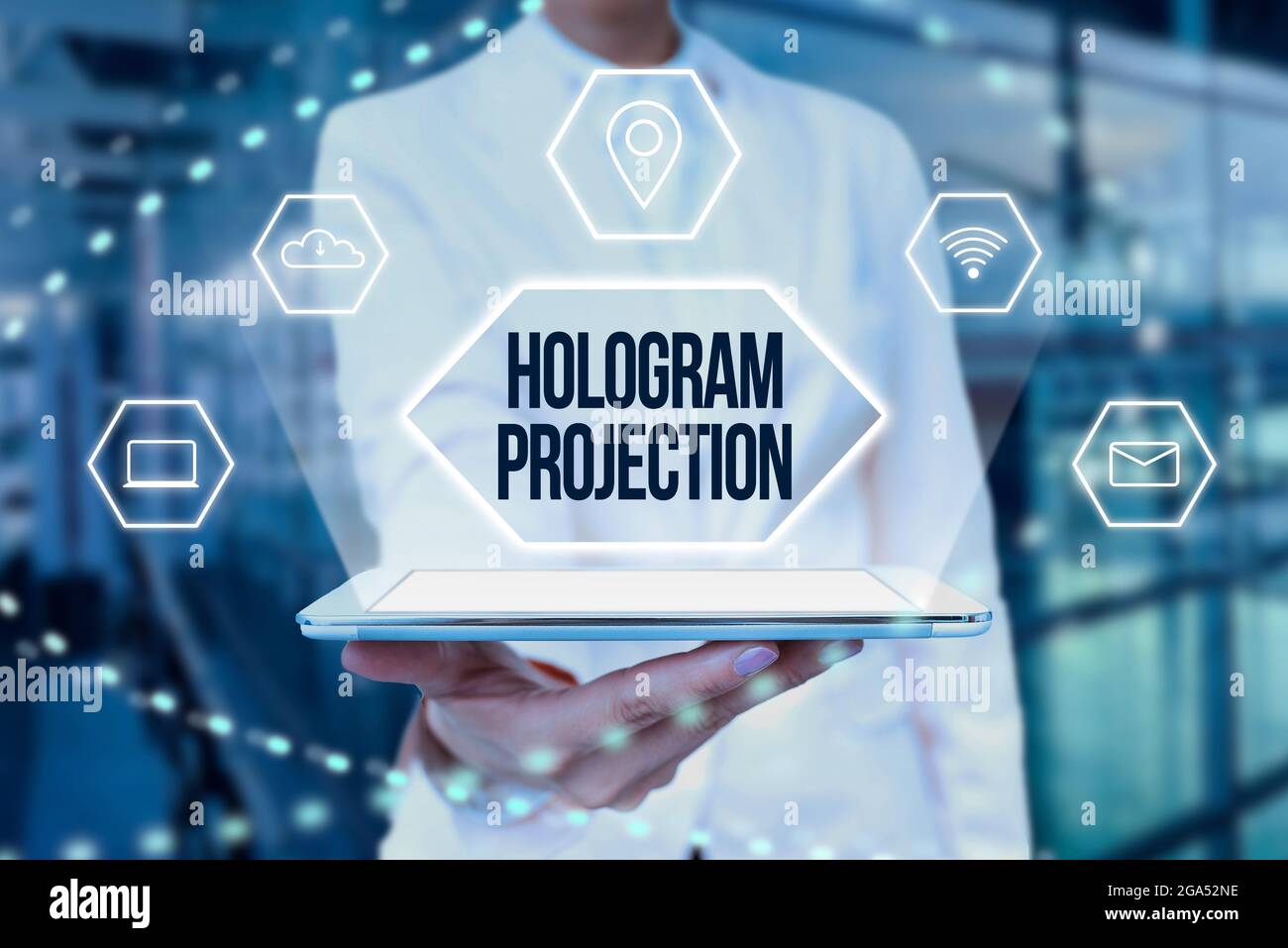 Hologram word cloud concept virtual hi-res stock photography and images ...
