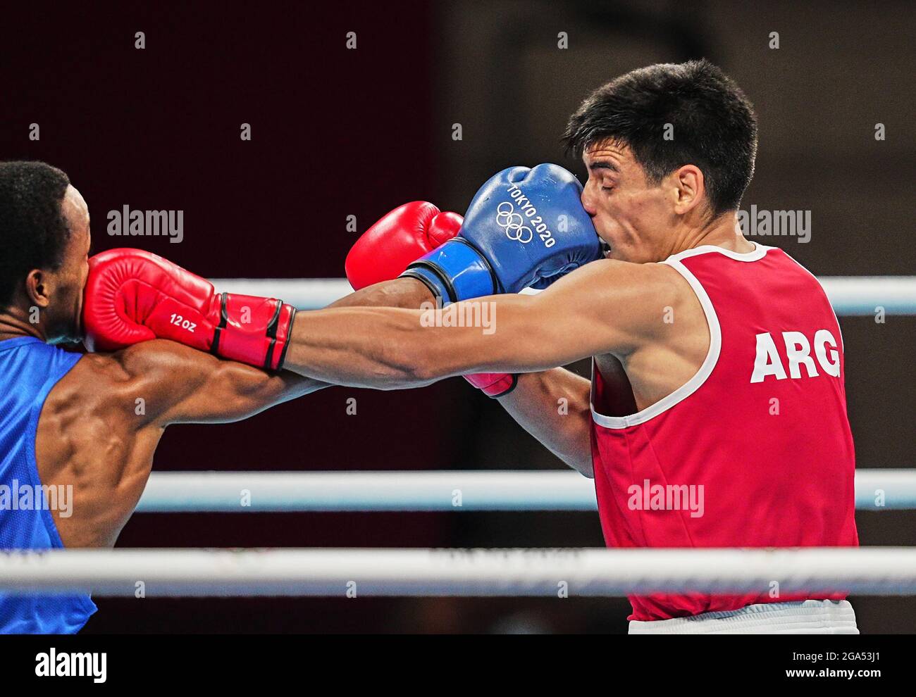 July 29, 2021: Daniel Francisco Veron from Argentina and Euri Cedeno ...