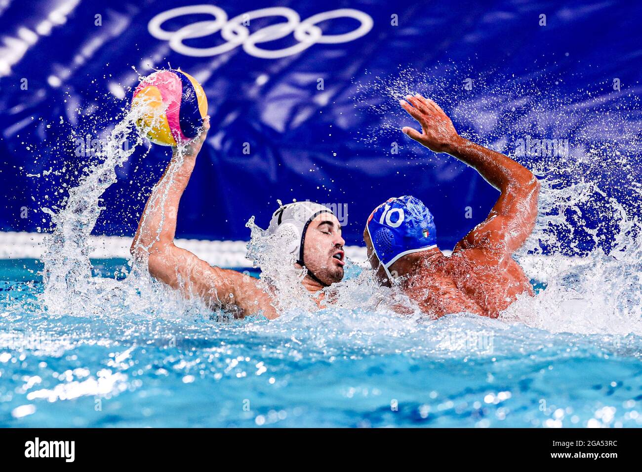 TOKYO, JAPAN - JULY 29: Ben Hallock of United States, Michael Bodegas ...