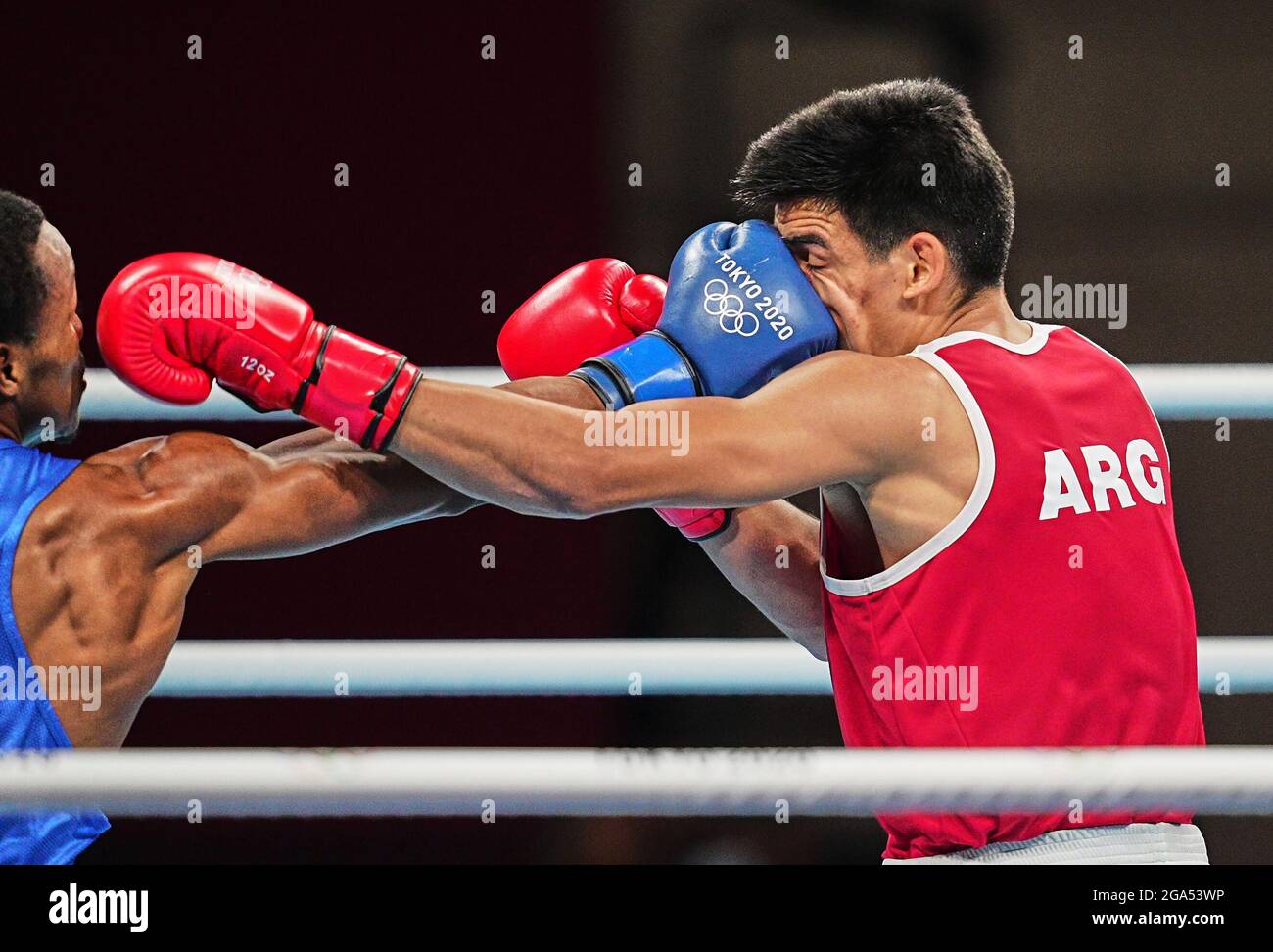 July 29, 2021: Daniel Francisco Veron from Argentina and Euri Cedeno ...