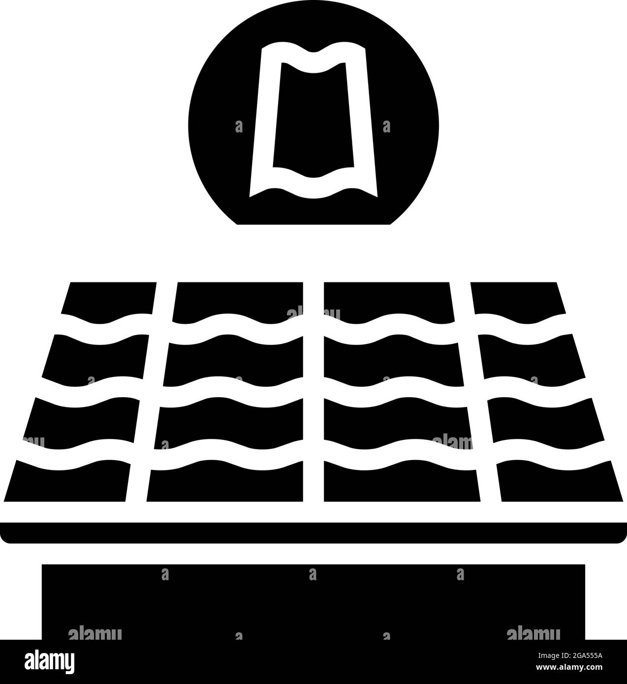slate roof glyph icon vector illustration Stock Vector Image & Art - Alamy