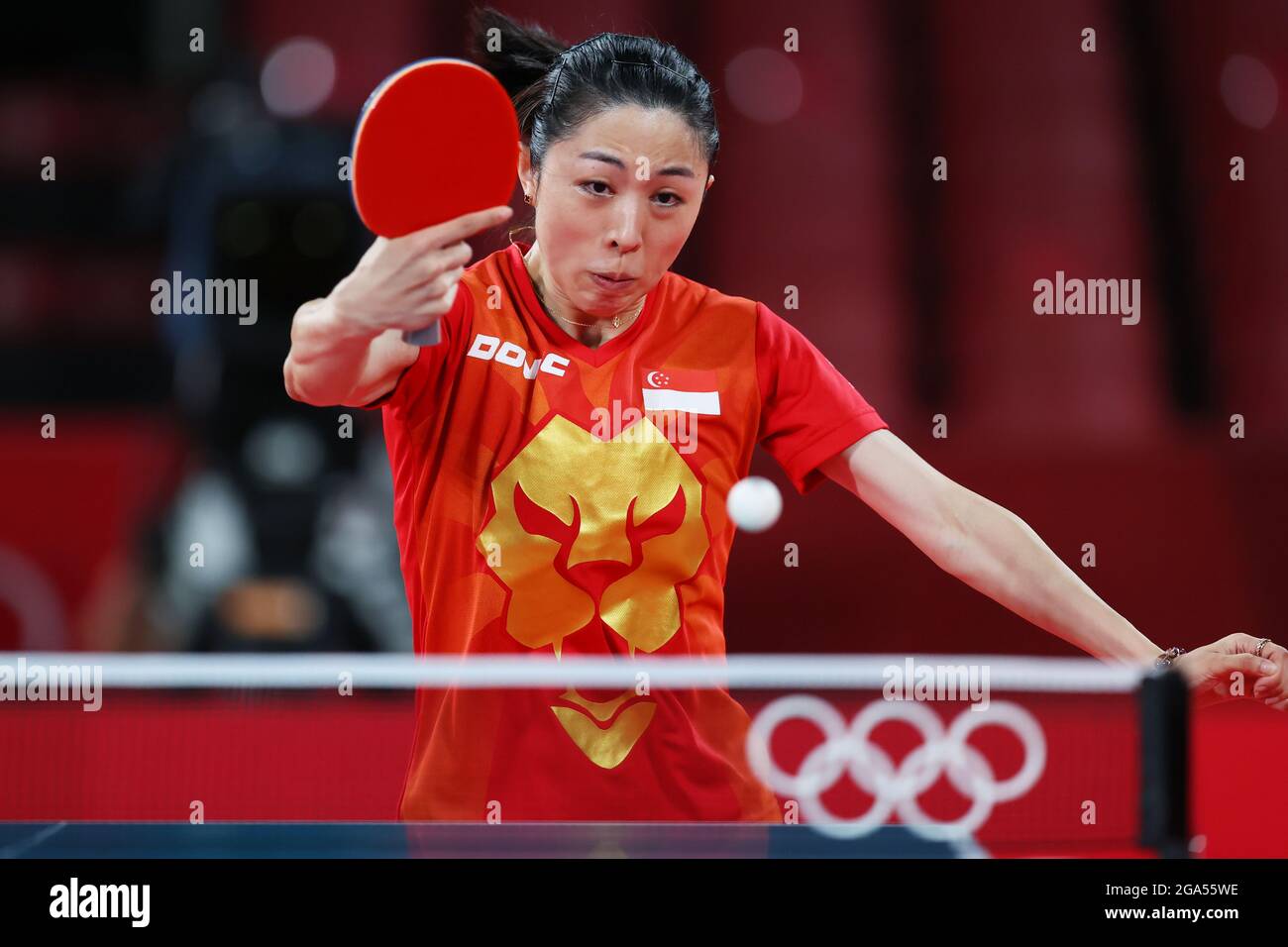 Tokyo, Japan. 29th July, 2021. Yu Mengyu (SGP) Table Tennis : Women's ...