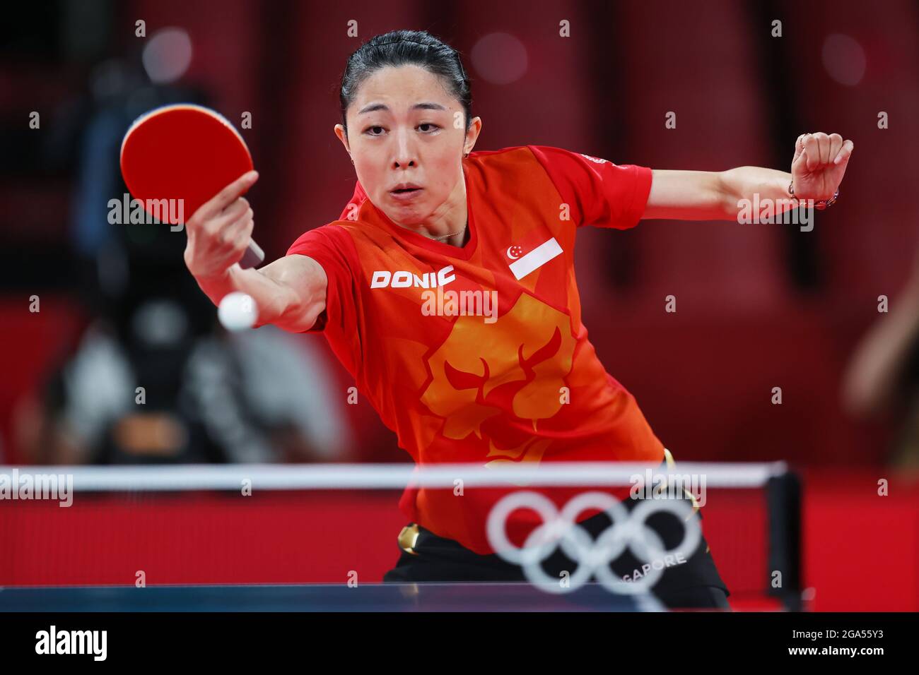 Tokyo, Japan. 29th July, 2021. Yu Mengyu (SGP) Table Tennis : Women's ...
