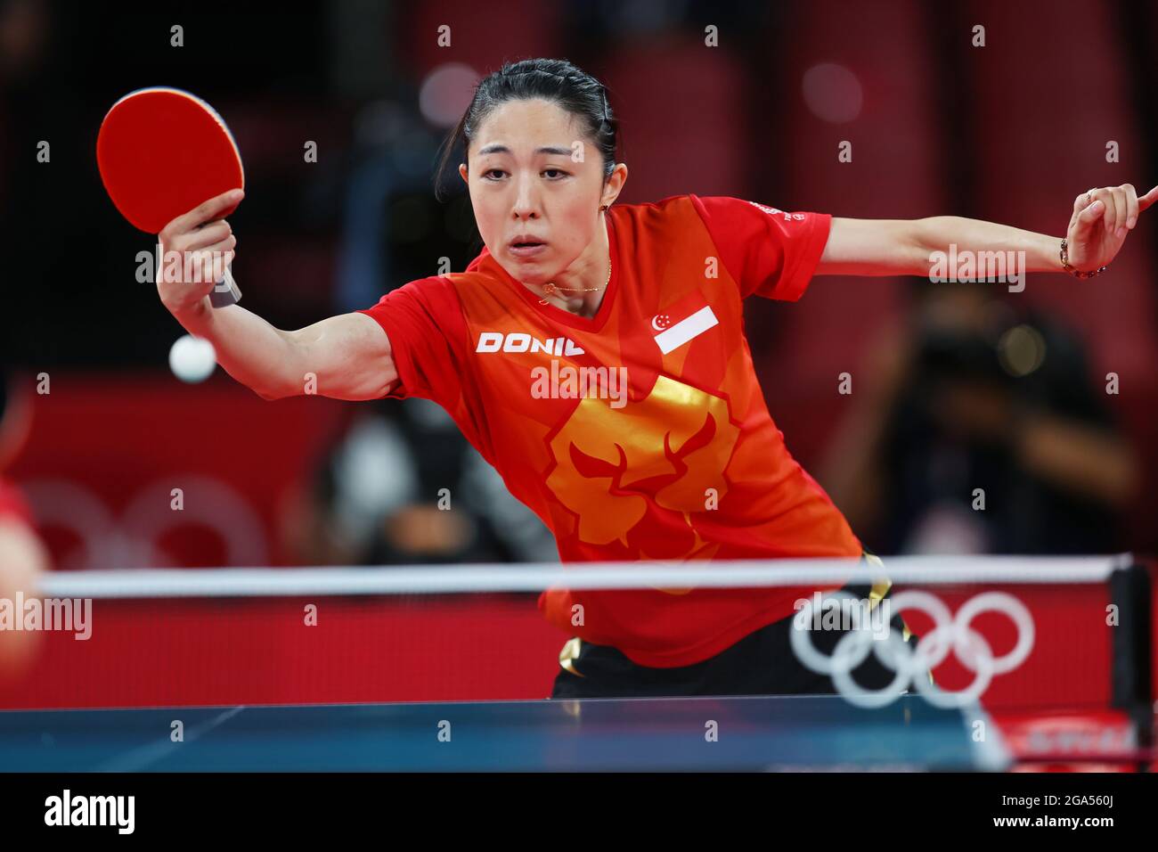 Tokyo, Japan. 29th July, 2021. Yu Mengyu (SGP) Table Tennis : Women's ...