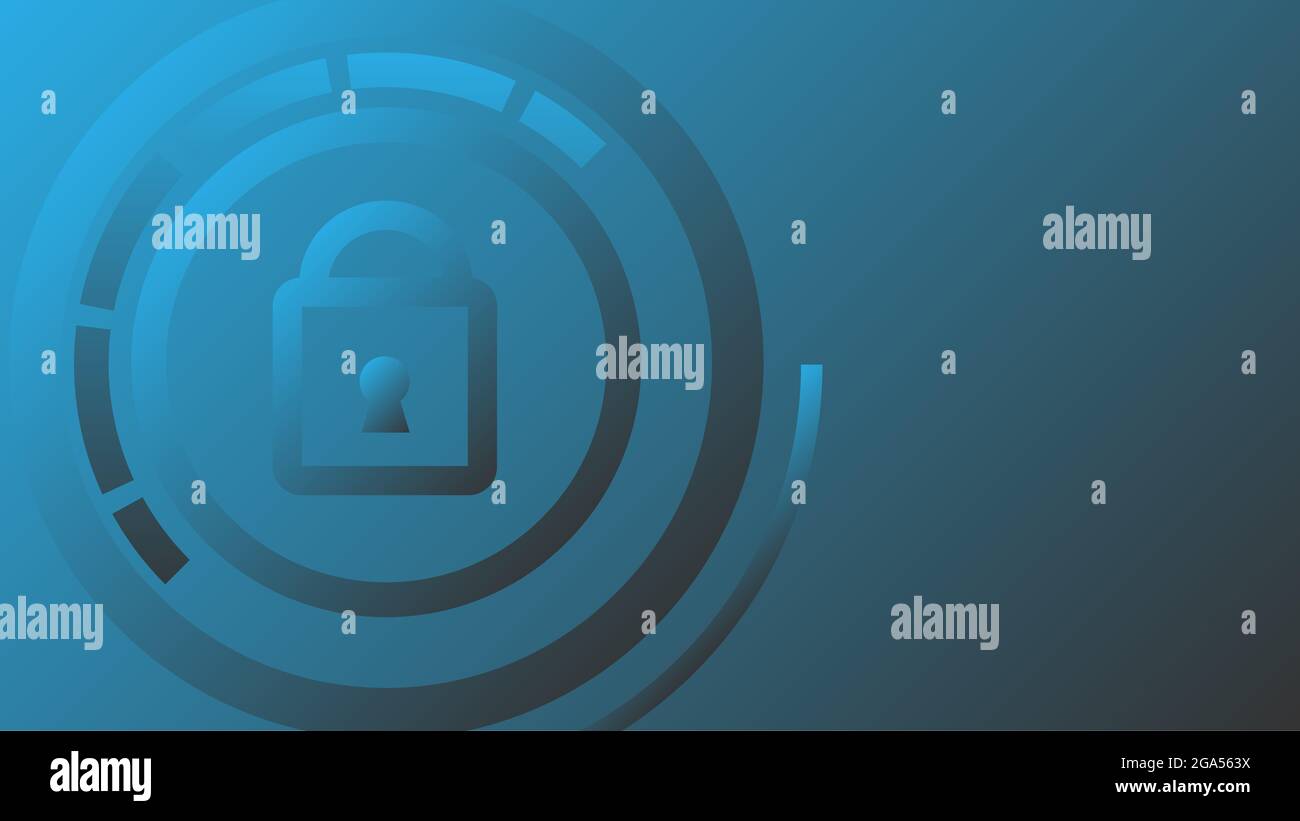 Cyber security vector design template background for presentation ...