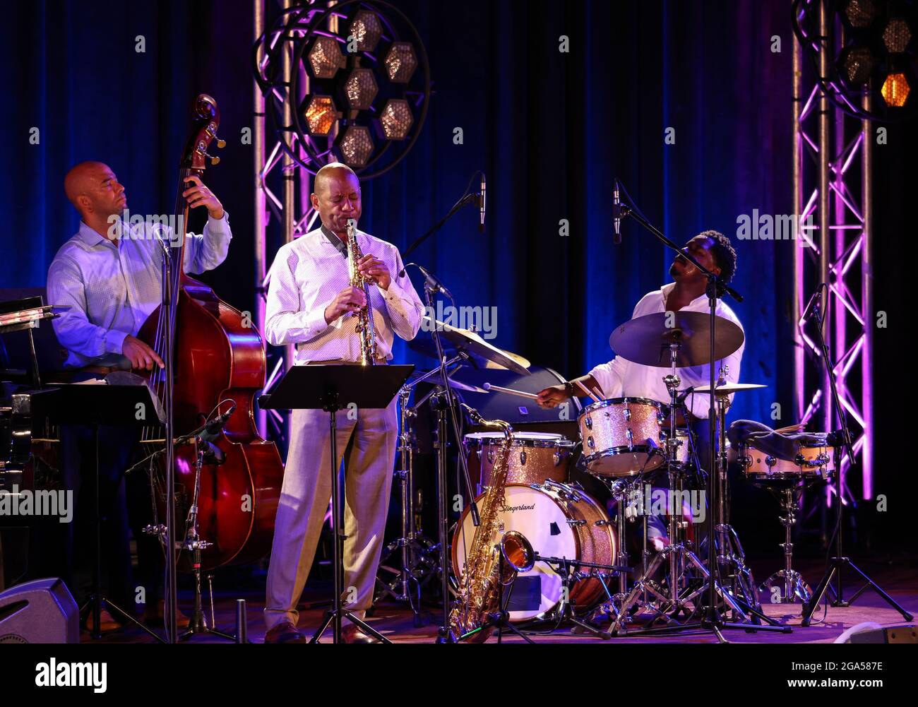 Cracow, Poland - July 11, 2021: Branford Marsalis Quartet live at 26rd ...
