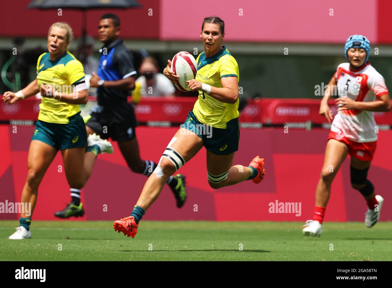 Tokyo, Japan. 29th July, 2021. Demi HAYES (AUS) Rugby : Women's Pool ...