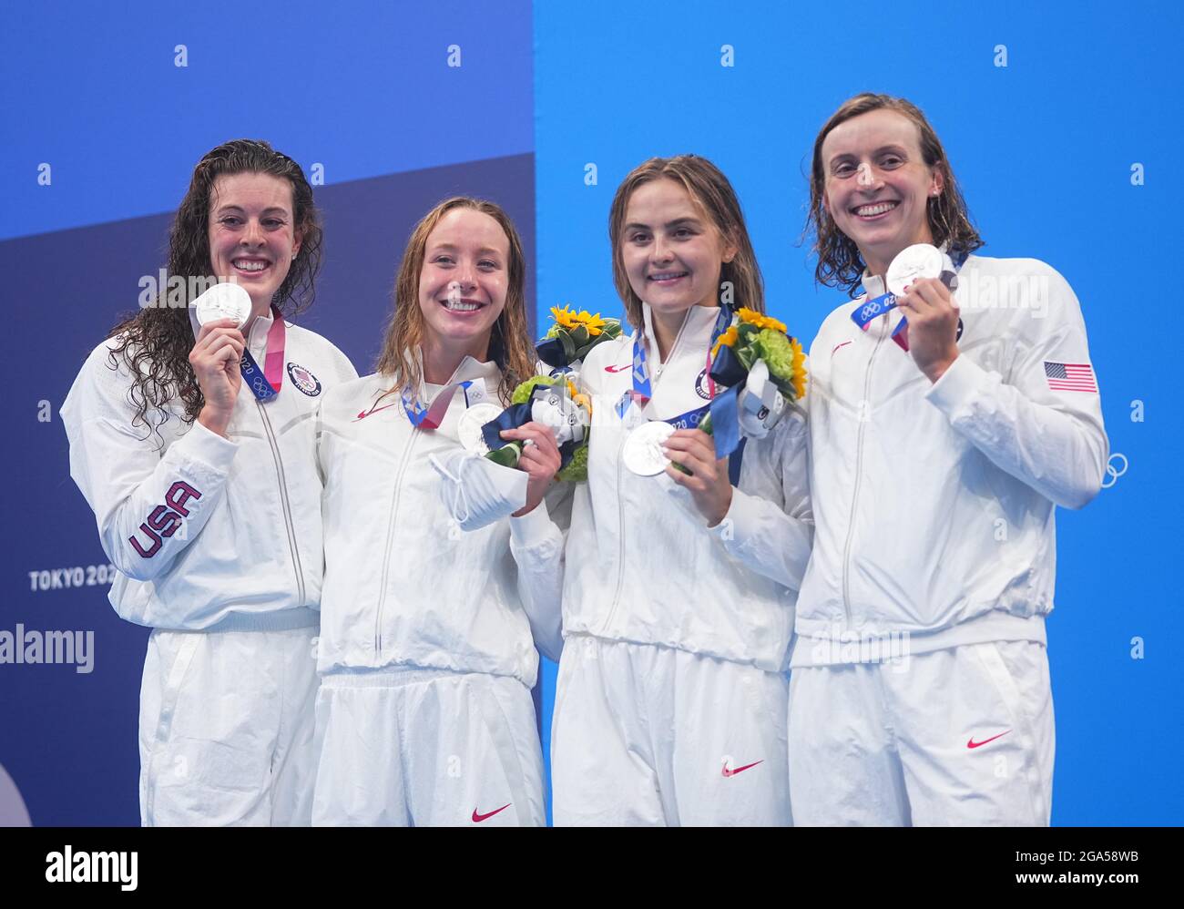 Tokyo, Japan. 29th July, 2021. Members of team the United States ...