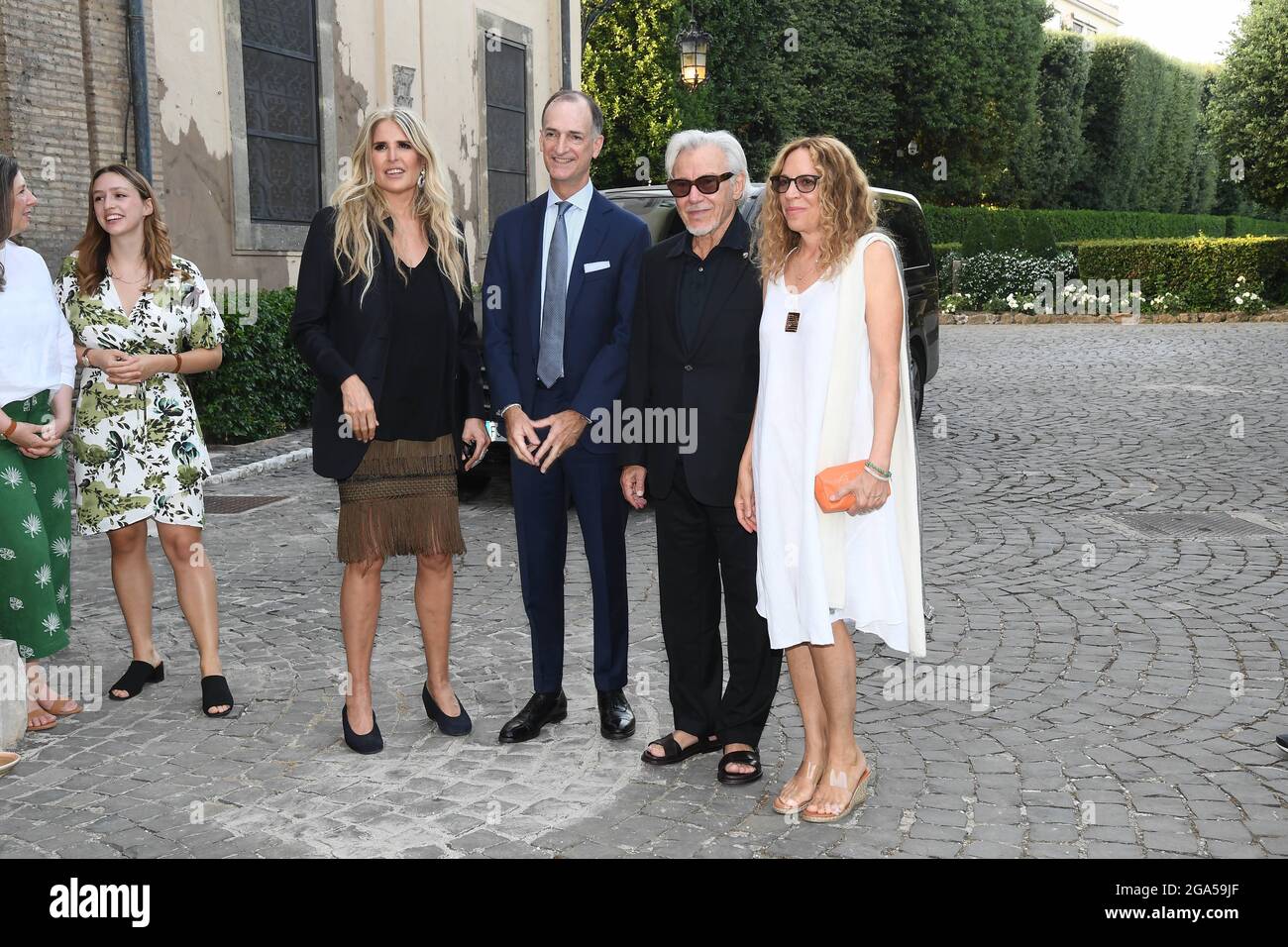 Rome, Italy. 28th July, 2021. Rome: Palazzo Taverna. Aperitif in honor ...