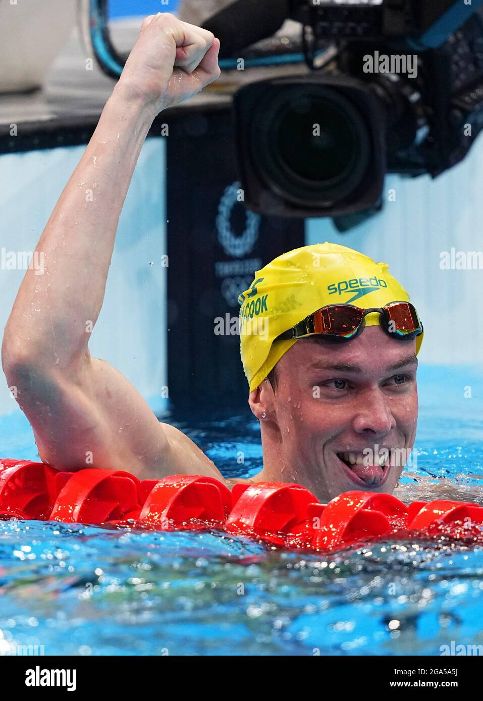 Tokyo, Japan. 29th July, 2021. Australia's Izaac Stubblety-Cook reacts ...