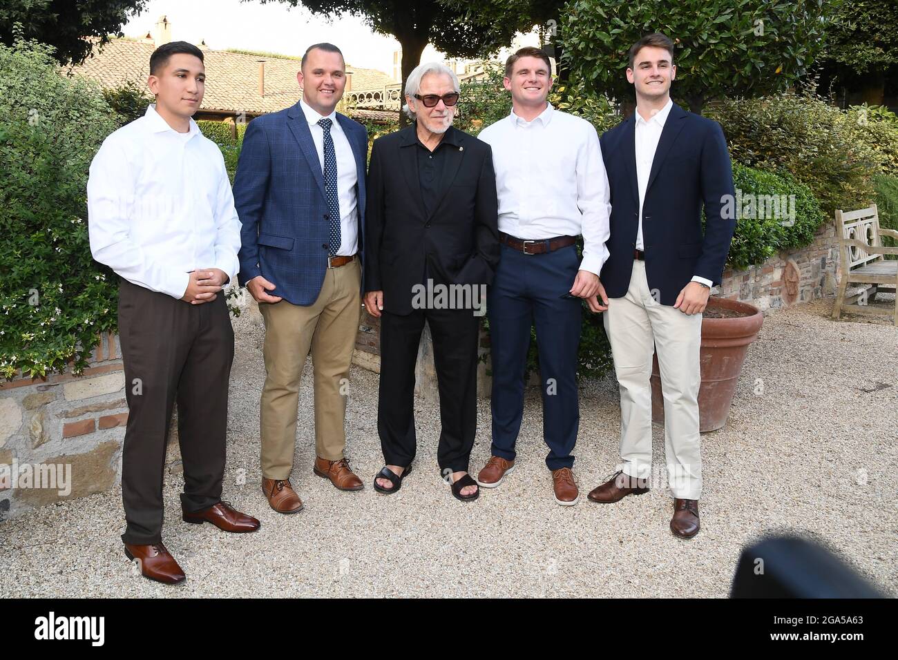 Rome, Italy. 28th July, 2021. Rome: Palazzo Taverna. Aperitif in honor ...