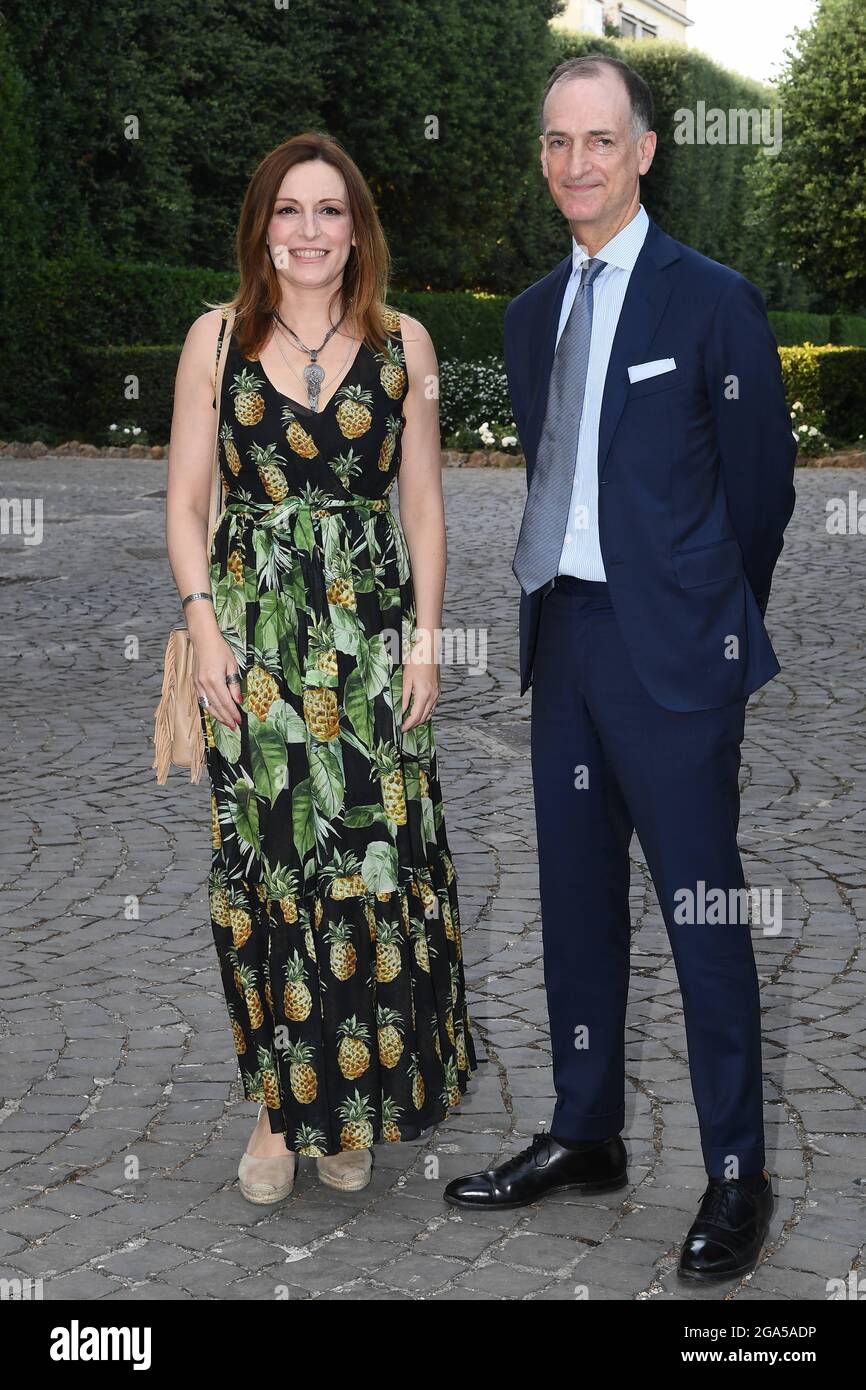 Rome, Italy. 28th July, 2021. Rome: Palazzo Taverna. Aperitif in honor ...