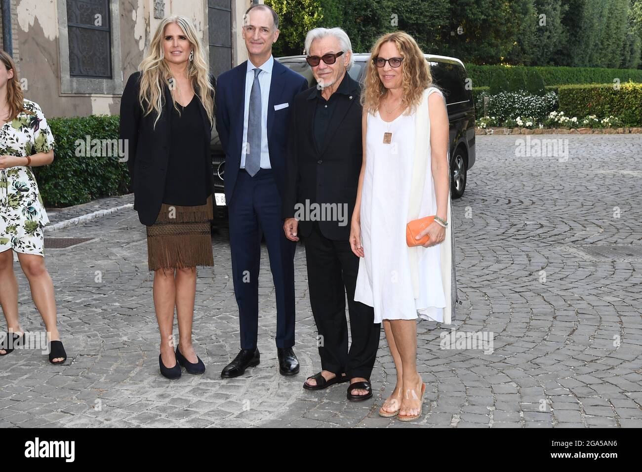 Rome, Italy. 28th July, 2021. Rome: Palazzo Taverna. Aperitif in honor ...