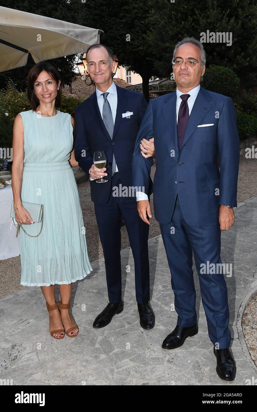 Rome, Italy. 28th July, 2021. Rome: Palazzo Taverna. Aperitif in honor ...