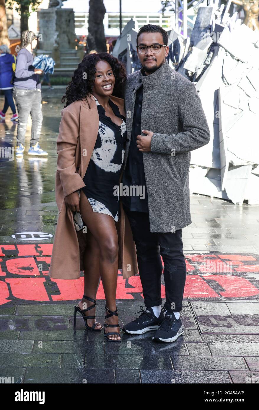 London, UK. 28th July, 2021. Leah Hill and Cleve September attends the ...