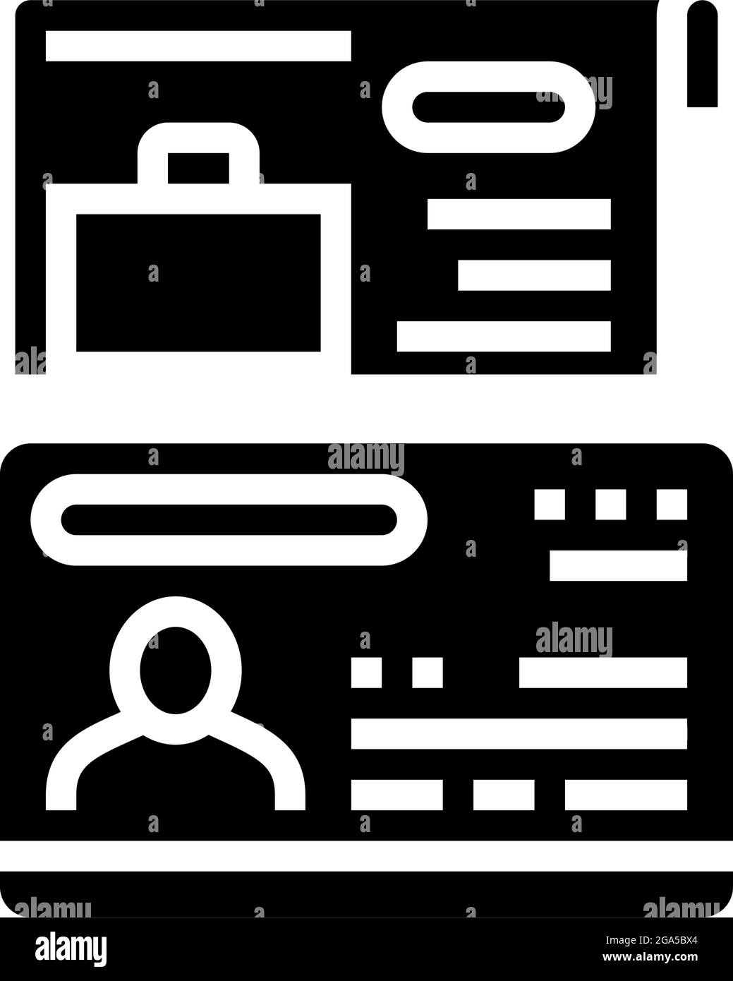 work visa glyph icon vector illustration Stock Vector Image & Art - Alamy