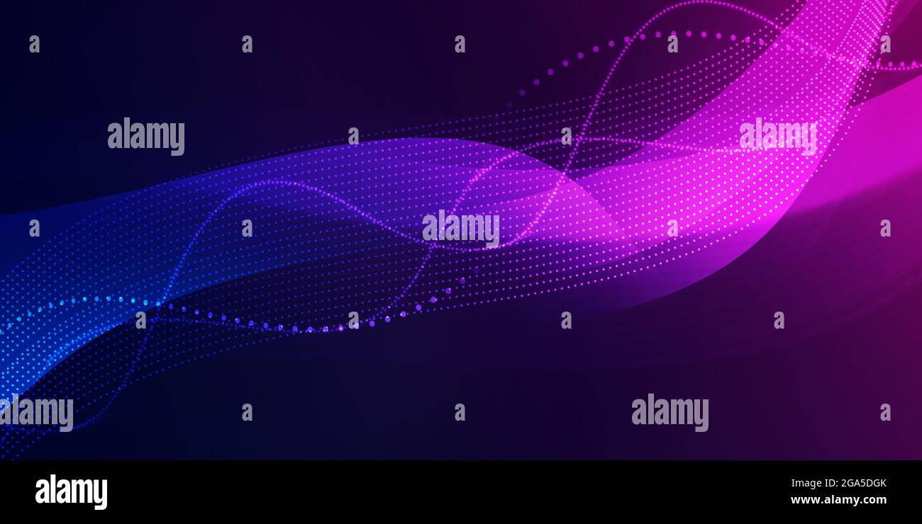 Multi color particle shapes abstract background lines in small circles ...