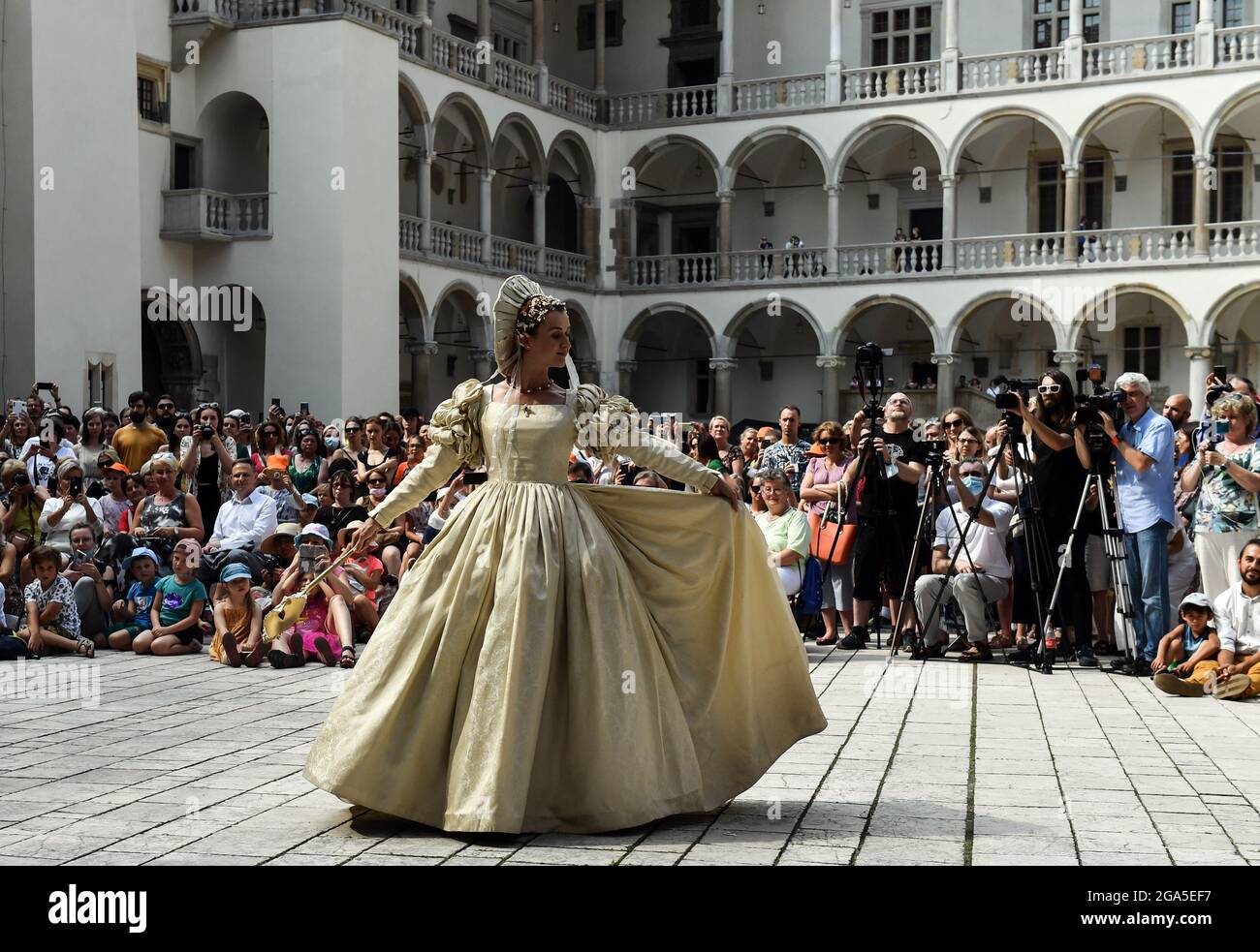 A performer dancing on stage during the fashion show.Dancers from the ...