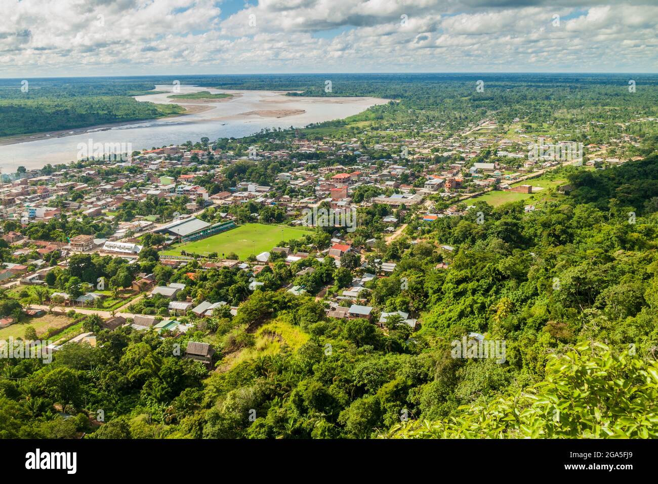 Aerial view of Rurrenabaque, Bolivia Stock Photo - Alamy